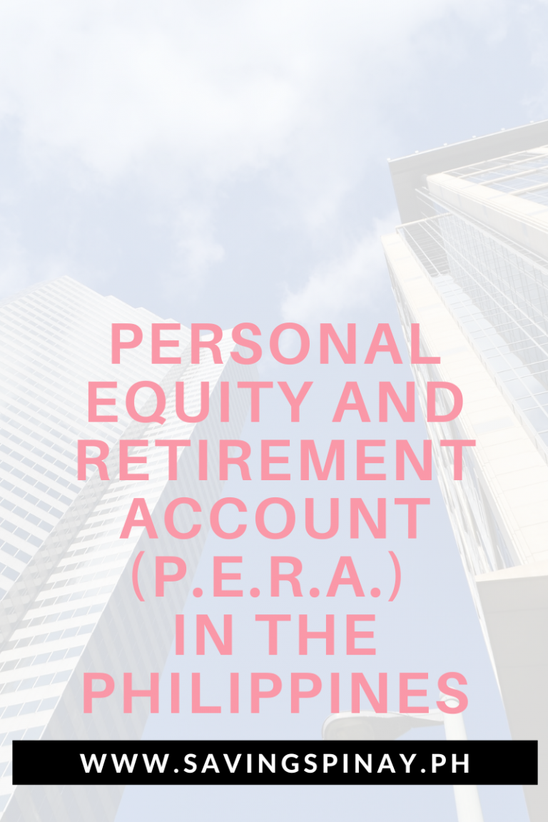 Personal Equity and Retirement Account (P.E.R.A.) in the Philippines