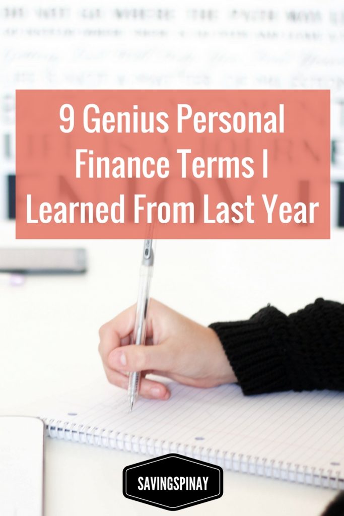 9 Genius Personal Finance Terms I Learned From Last Year