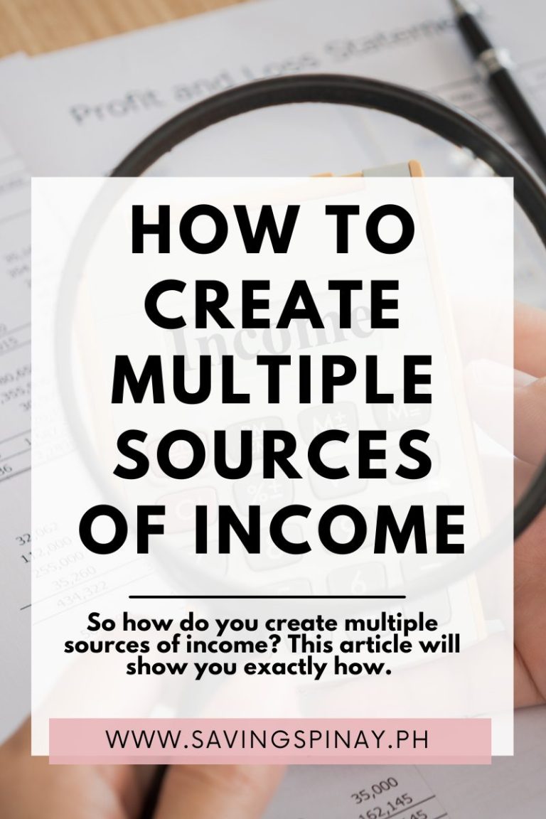 How to Create Multiple Sources of Income - SavingsPinay