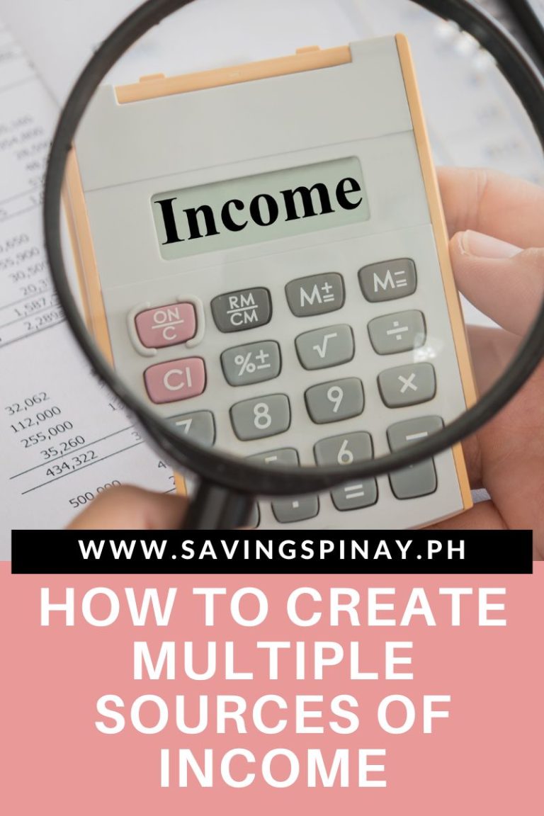 How to Create Multiple Sources of Income - SavingsPinay